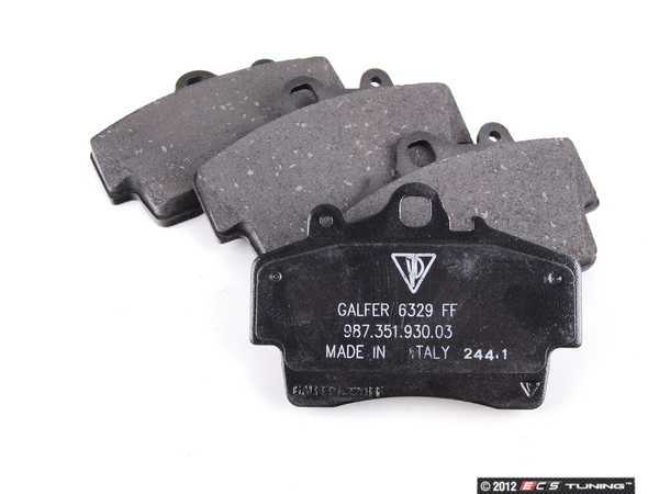 Genuine Porsche - 98735193903 - Front Brake Pad Set