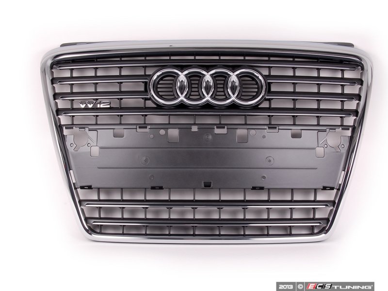 Genuine Volkswagen Audi - 4E0853651AA1QP - W12 Grille Assembly - Grey ...