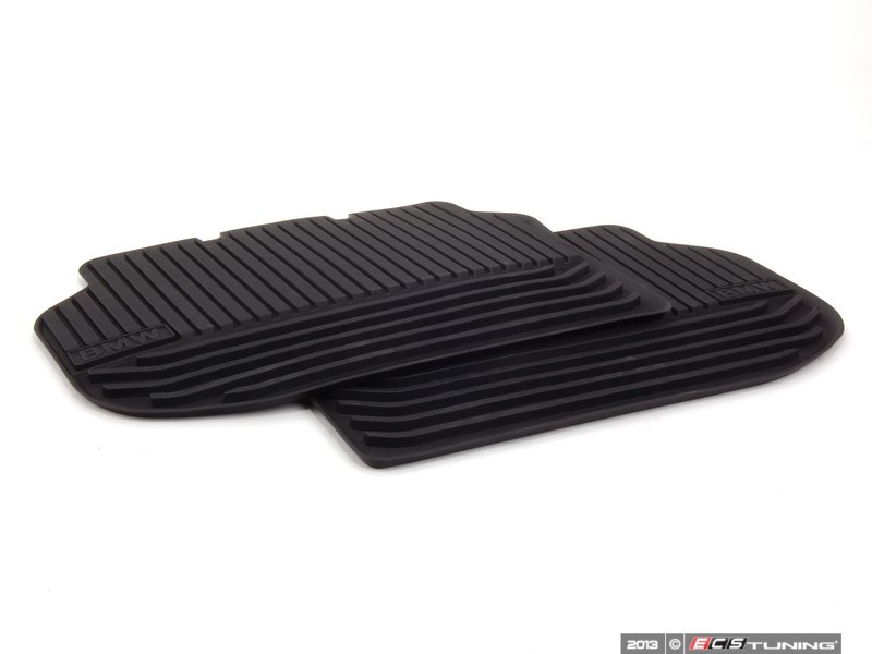 Genuine BMW - 51472153889 - Basic Line Rubber Floor Mat Set - Rear (51 ...
