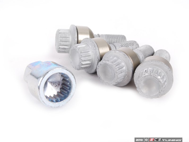 Genuine Porsche - 99736105702 - Locking Wheel Bolt Set - Silver - (NO ...