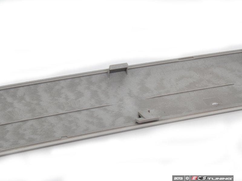 Genuine Porsche - 95550578710 - Rear Bumper Trim - Brushed Stainless Steel
