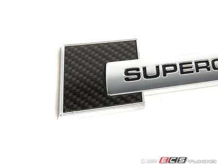 Genuine Volkswagen Audi - 4F0853601 - "Supercharged" Badge - Carbon ...
