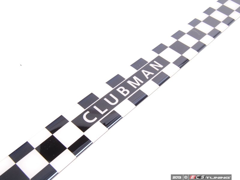 Genuine MINI - 51470433214 - Checkered Door Entry Strip - Right - (NO ...