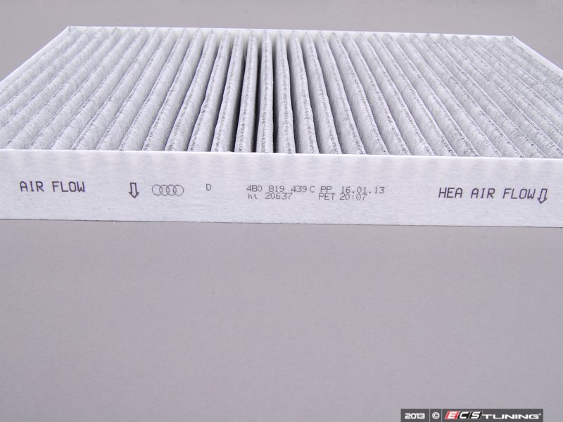 Genuine Volkswagen Audi - 4B0819439C - Charcoal Lined Cabin Filter ...