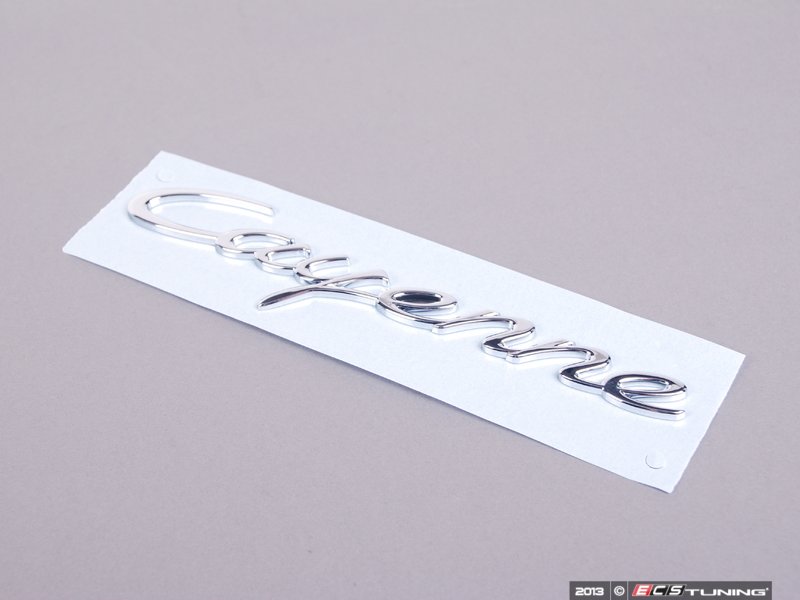 Genuine Porsche - 95855967501 - LOGO CAYENNE CHROME