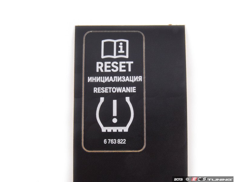 Genuine MINI - 71246763822 - Reset Tire Preassure Label (71-24-6-763-822)