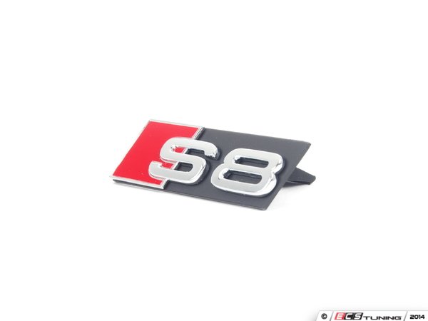 Genuine Volkswagen Audi - 4D0853736D2ZZ - 'S8' Grille Emblem - Chrome ...
