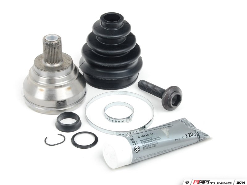 Assembled By ECS - 1K0498099BKT2 - Front Outer CV Joint Refresh Kit ...