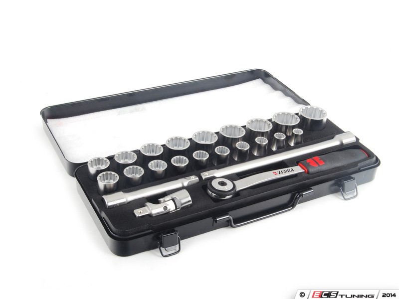 Wurth - 096513023 - Wurth 1/2" Multi-Socket Wrench Kit - 19 Pieces