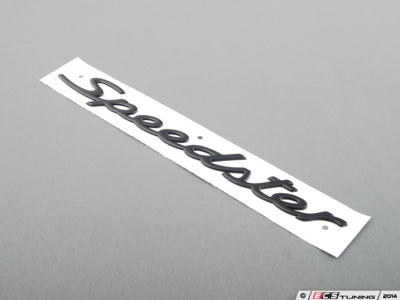 Genuine Porsche - 9645592210070C - "Speedster" Logo - Black