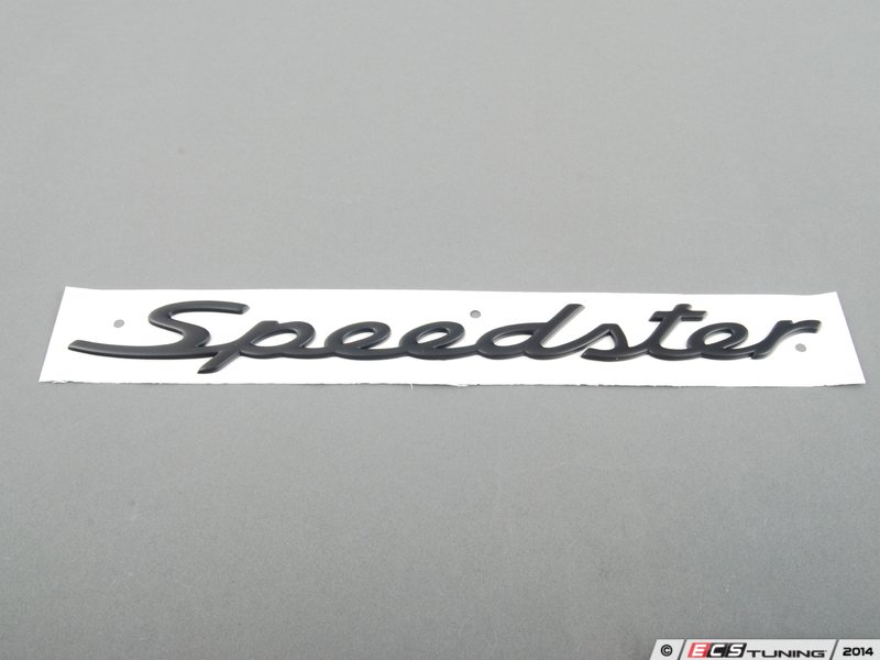 Genuine Porsche - 9645592210070C - "Speedster" Logo - Black