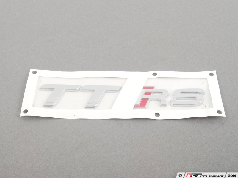 Genuine Volkswagen Audi - 8J0853735A2ZZ - 'TTRS' Emblem - Chrome/Red ...