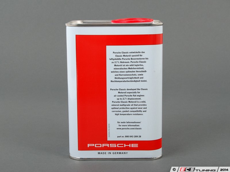 Genuine Porsche - 00004320928 - Porsche Classic Motor Oil (20W-50) - 1 ...