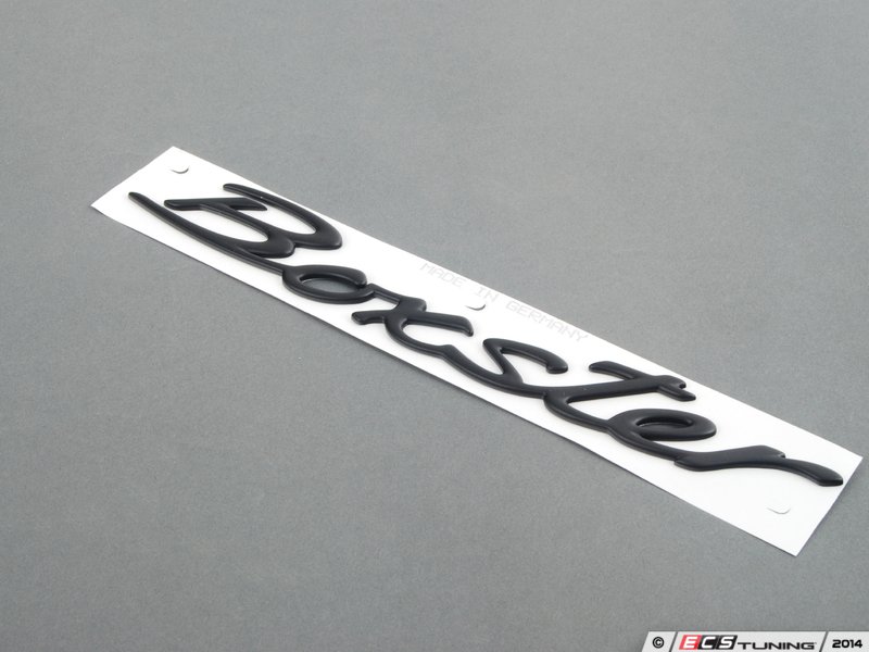 Genuine Porsche - 9865592370070C - "Boxster" Logo - Rally black