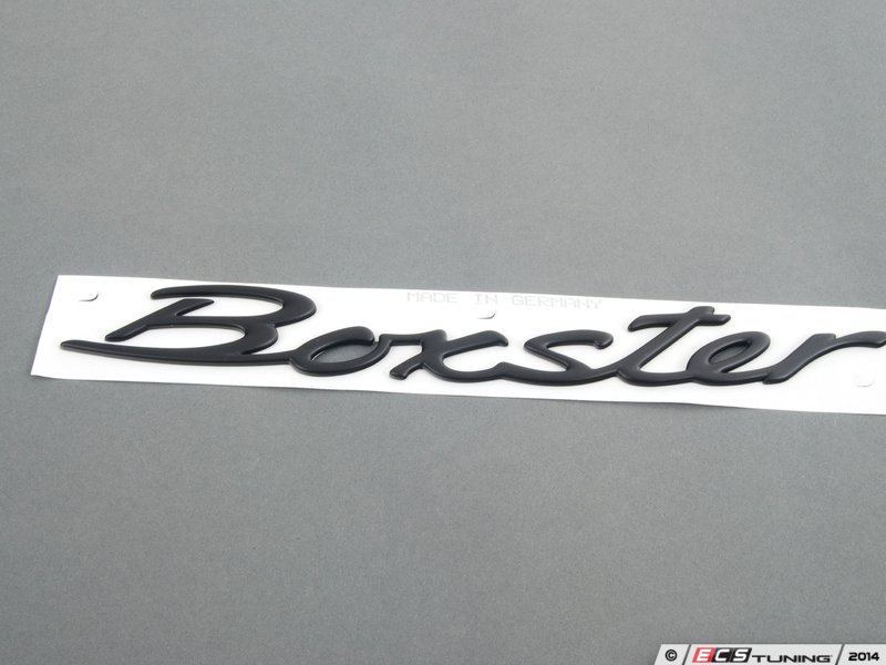 Genuine Porsche - 9865592370070C - "Boxster" Logo - Rally black