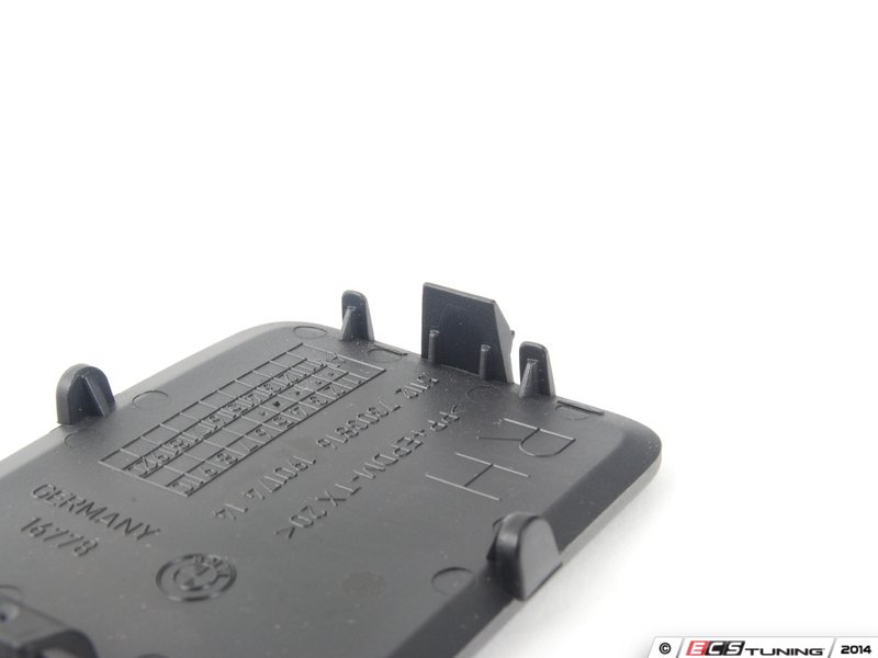 Genuine BMW - 51127303816 - E84 X1 Tow Hook Cover (Black) (51-12-7-303-816)