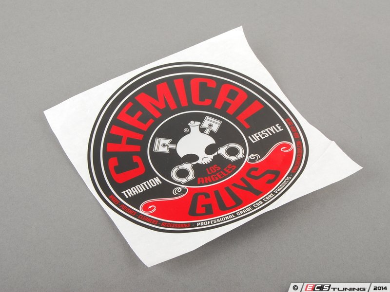 Chemical Guys - LAB101 - Chemical guys large sticker - black/red - (NO ...