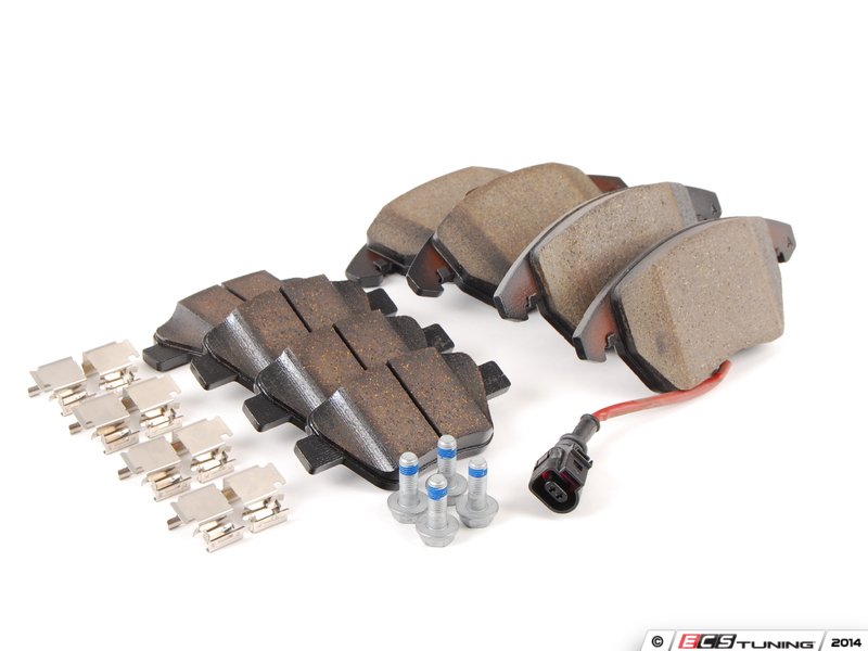 Genuine Volkswagen Audi - 3C0698151DKT1 - Front & Rear Brake Pad Kit ...