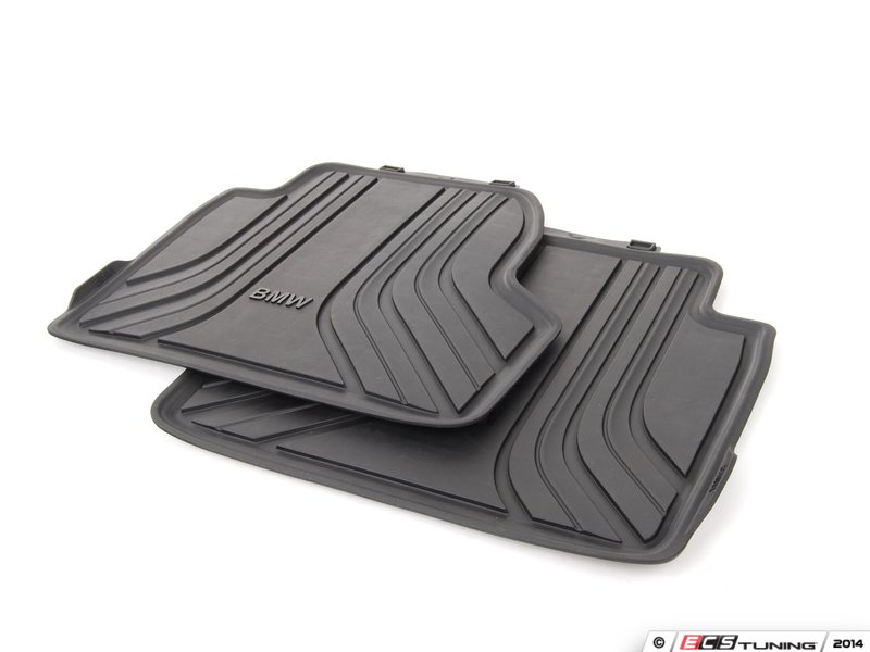 Genuine BMW - 51472348158 - Basic Line Rubber Floor Mat Set - rear (51 ...