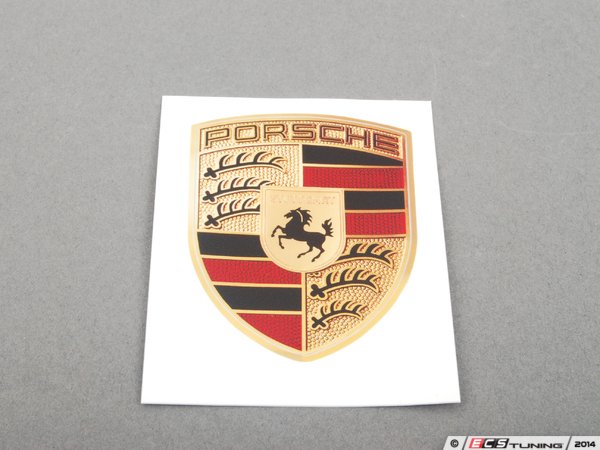 Genuine Porsche - 99655921190 - Porsche Crest Hood Badge Decal
