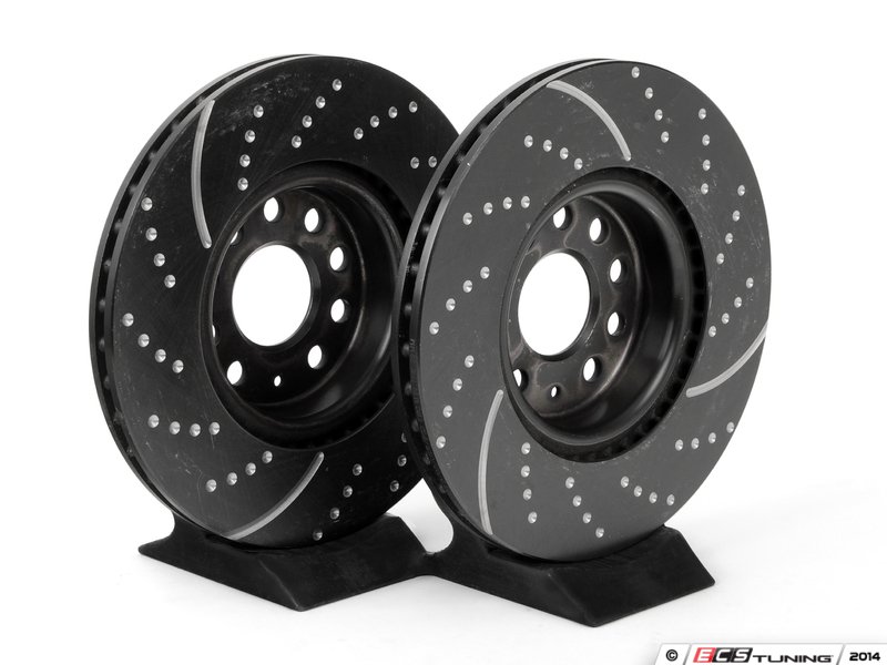 EBC - GD1386 - Front Slotted & Dimpled Brake Rotors - Pair (312x25)