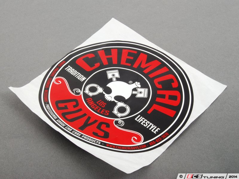 Chemical Guys - LAB101 - Chemical guys large sticker - black/red - (NO ...