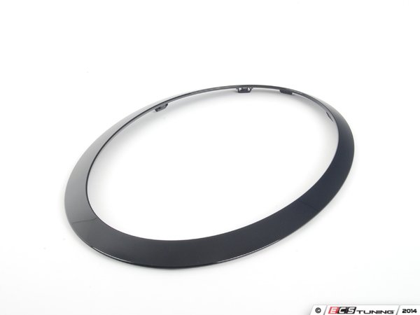 Genuine MINI - 51137449209 - Headlight Trim Ring Jet Black - Left (51 ...