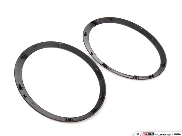 Genuine MINI - 51137449209KT - Headlight Trim Rings Jet Black - Set F55 ...