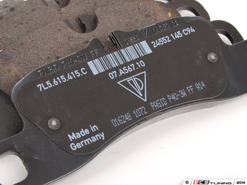 Genuine Porsche - 95535193970 - Front PCCB Pad Set