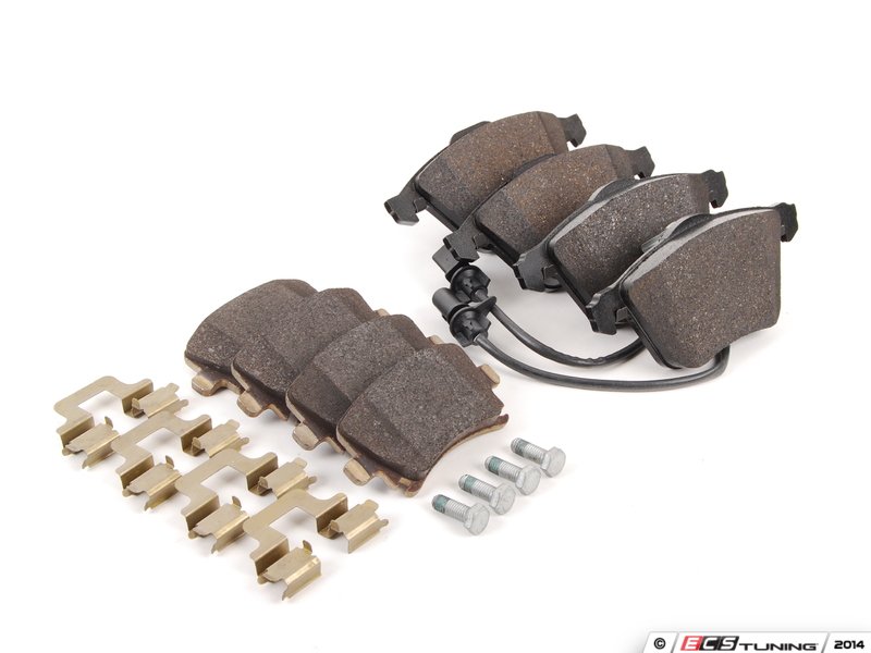 Genuine Volkswagen Audi - 8E0698151GKT3 - Front & Rear Brake Pad Kit ...