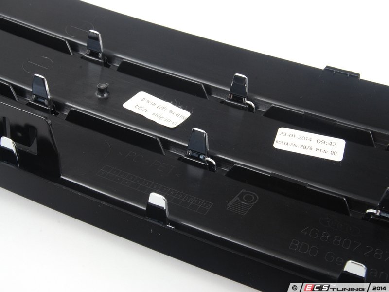 Genuine Volkswagen Audi - 4G8807287AT94 - Front License Plate Filler ...