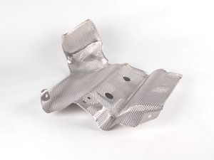 Audi A4 OE Rear Exhaust Muffler Heat Shields - ECS Tuning