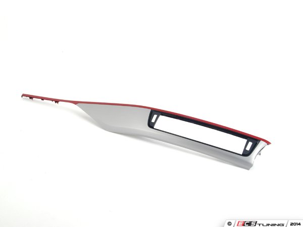 Genuine BMW - 51459231221 - Brushed Aluminum/Coral Red Dashboard Trim ...