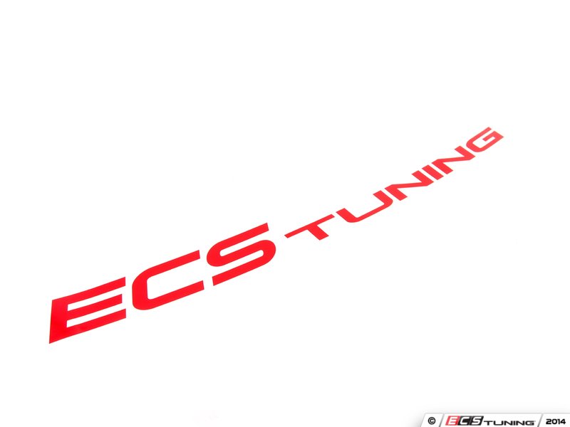 ECS - RD47X6WBAN - Vinyl Windshield Banner - Red