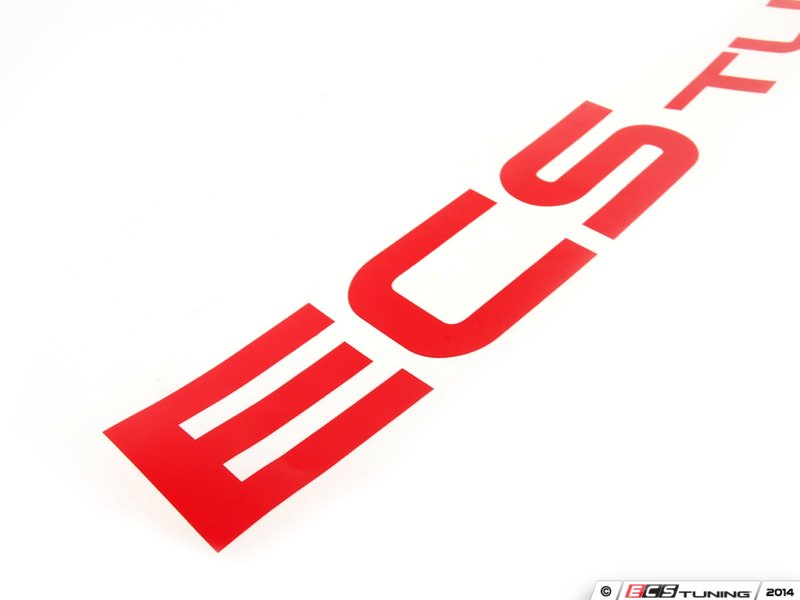 ECS - RD47X6WBAN - Vinyl Windshield Banner - Red