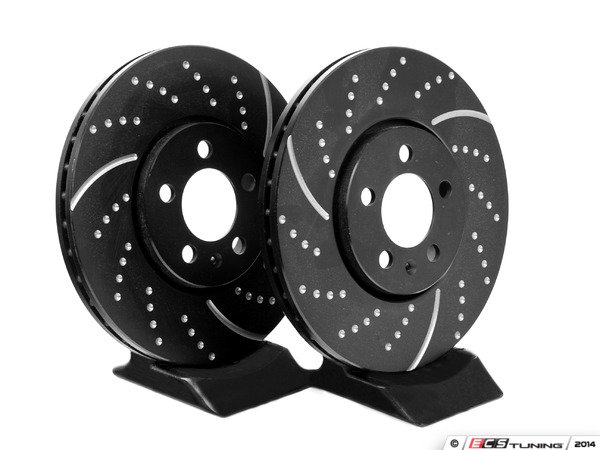 EBC - GD818 - Front Slotted & Dimpled Brake Rotors - Pair (288x25)