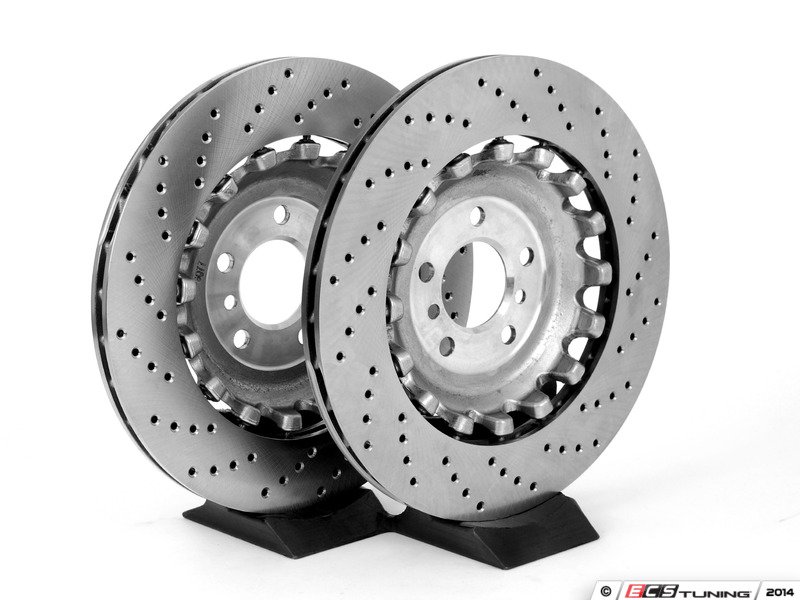Genuine BMW - 34212284103KT - Rear Brake Rotors - Pair (396x24)