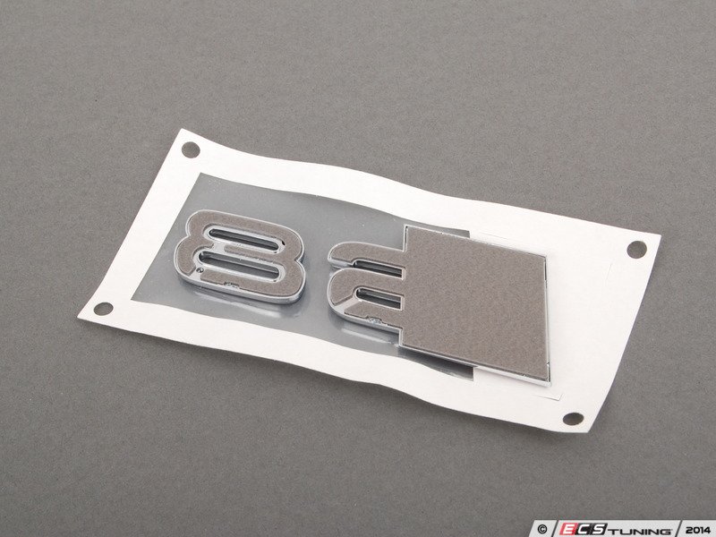 Genuine Volkswagen Audi - 4D0853735A2ZZ - "S8" Emblem - Red / Chrome ...