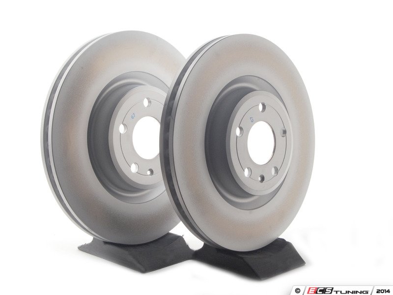 Genuine Volkswagen Audi - 4G0615301 - Front Brake Rotors - Pair ...