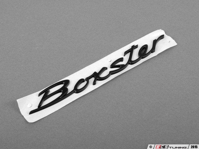 Genuine Porsche - 98755923706 - "Boxster" Logo - Black Matte Lacquer ...