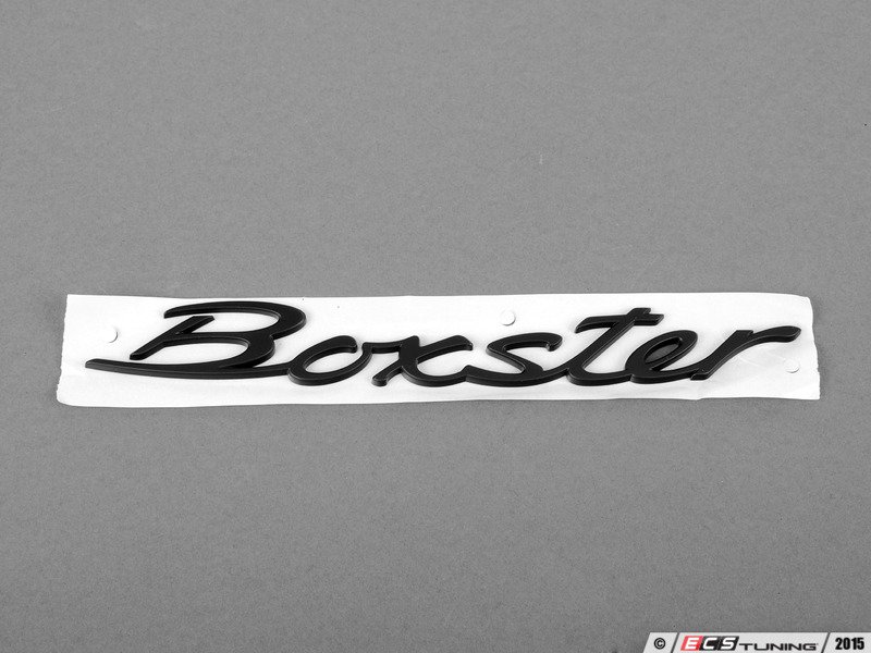 Genuine Porsche - 98755923706 - "Boxster" Logo - Black Matte Lacquer ...