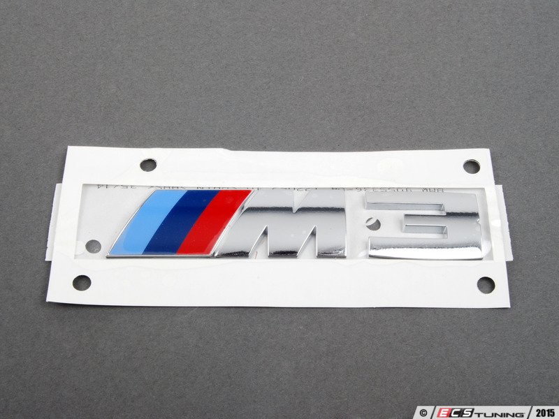 Genuine BMW - 51148055336 - F80 M3 M3 Trunk Emblem (51-14-8-055-336)