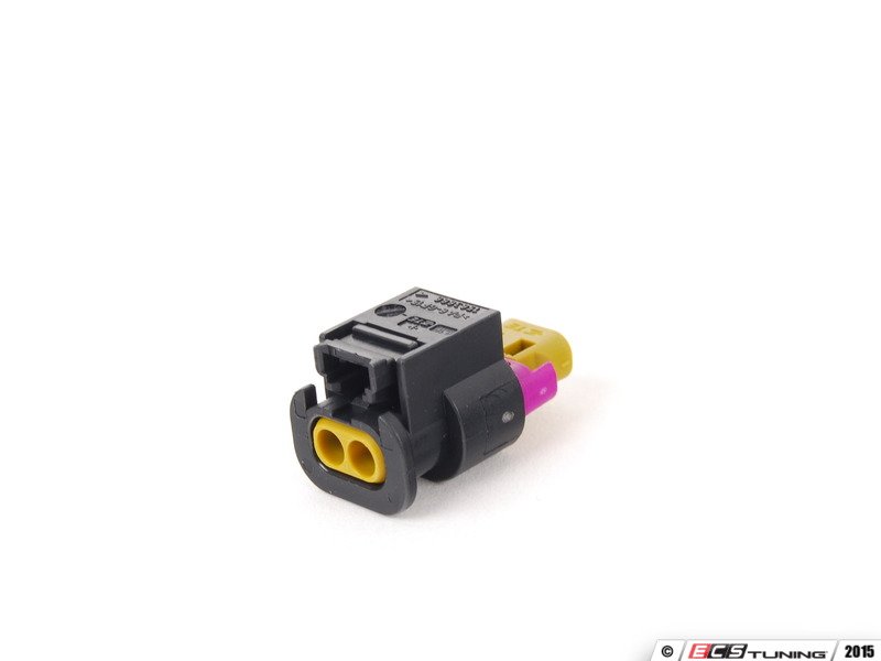 Genuine Volkswagen Audi - 07P973702 - Flat Connector, 2-Pin (07P 973 702)