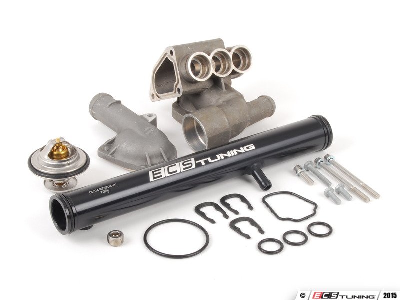 ECS News - VW VR6 12v ECS Billet Aluminum Water Pipe
