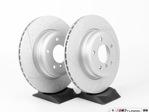 Genuine BMW M Performance - 34216795755kt - Rear Brake Rotors - Pair ...