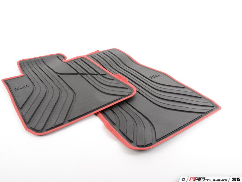 Genuine BMW - 51472219794 - Front Rubber Floor Mats - Black (51-47-2 ...