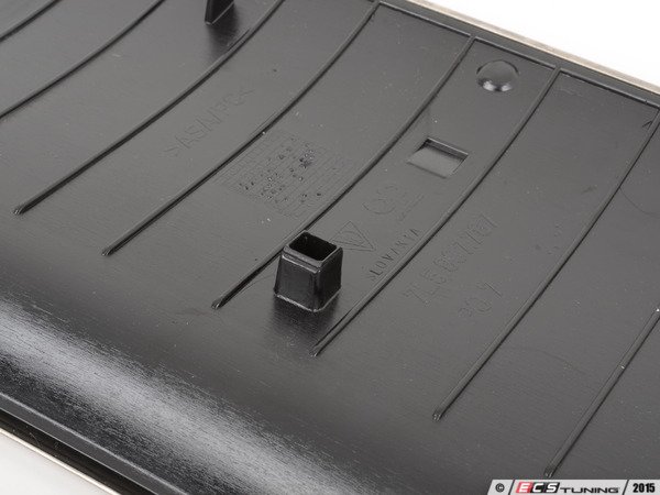 Genuine Porsche - 95550578700 - Rear Bumper Trim - Brushed Stainless