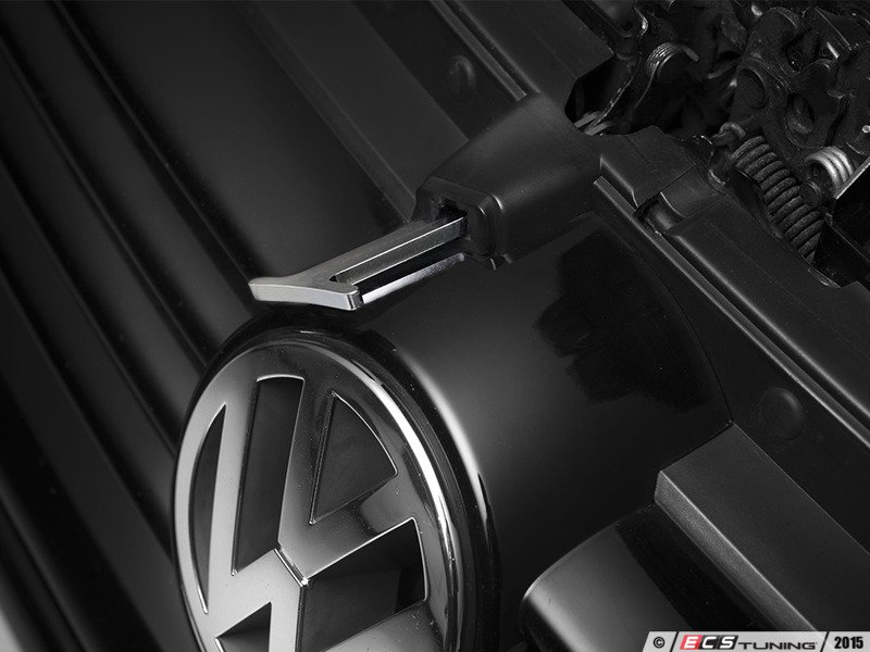 ECS - 4200ECS02A-02 - Billet Aluminum Hood Pull Release Rod - Nickel-Chrome