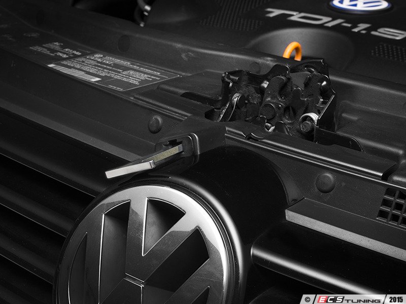 ECS - 4200ECS02A-02 - Billet Aluminum Hood Pull Release Rod - Nickel-Chrome