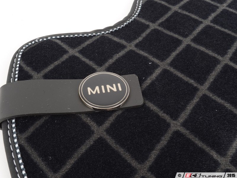 Genuine MINI - 51472354176 - Essentials Rear Carpet Factory Floor Mats ...